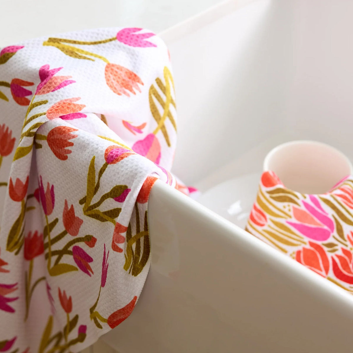 Geometry Towels & Dishcloths – Rust & Cinder