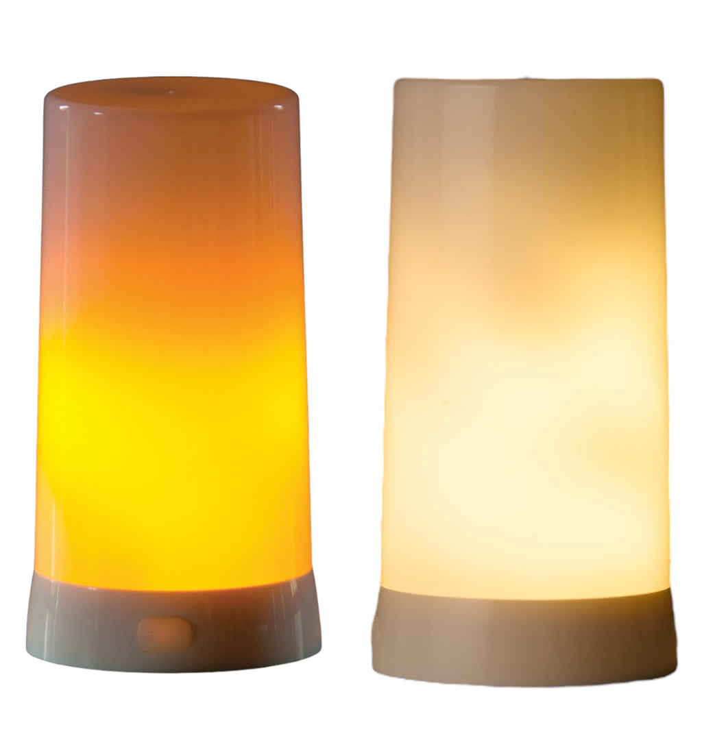 Rechargeable LED FIA Flame Flickering Candle Insert (Timer & Remote ...