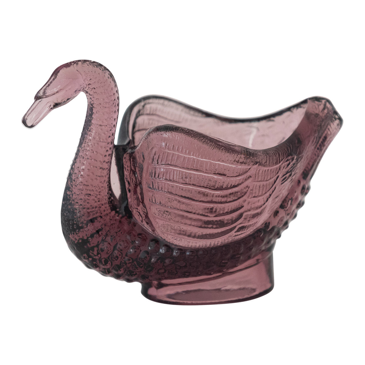 Purple Recycled Glass Swan Toothpick & Spoon Dish – Rust & Cinder
