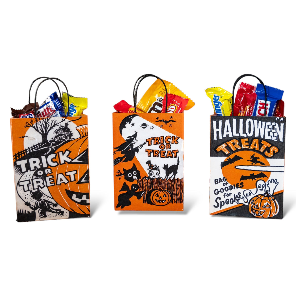 Retro Halloween Metal Treat Bags – Rust & Cinder