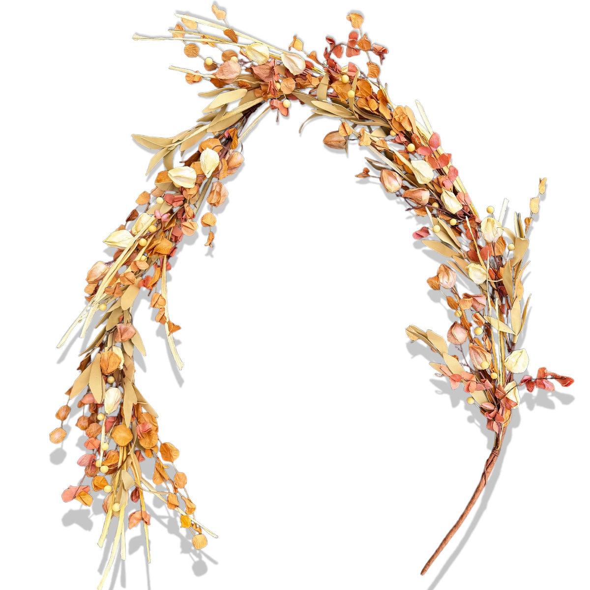 Pink Chinese Lantern & Berry Garland – Rust & Cinder