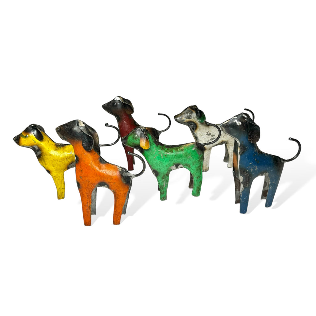 Recycled Metal Dogs – Rust & Cinder