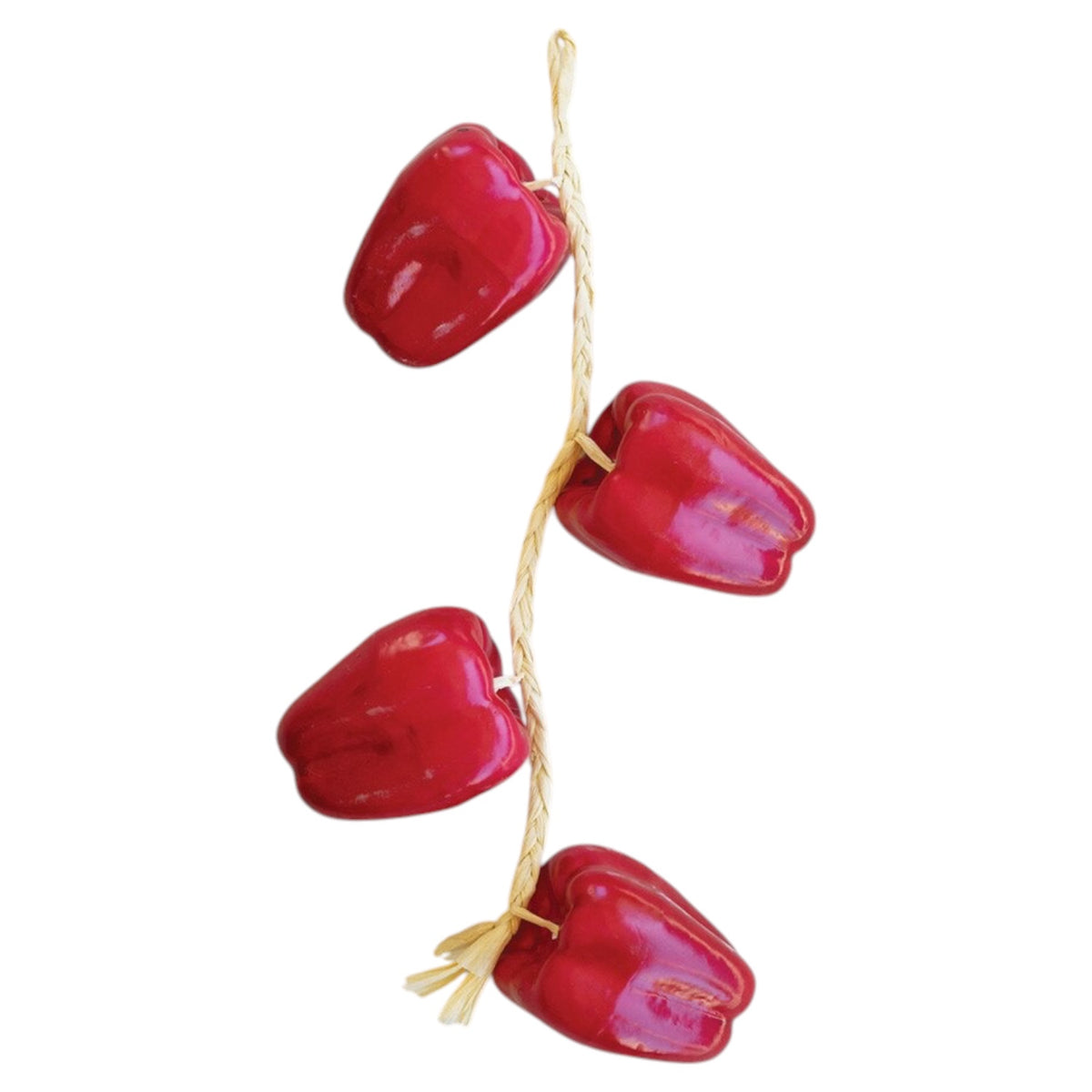 String of Artificial Red Bell Peppers – Rust & Cinder