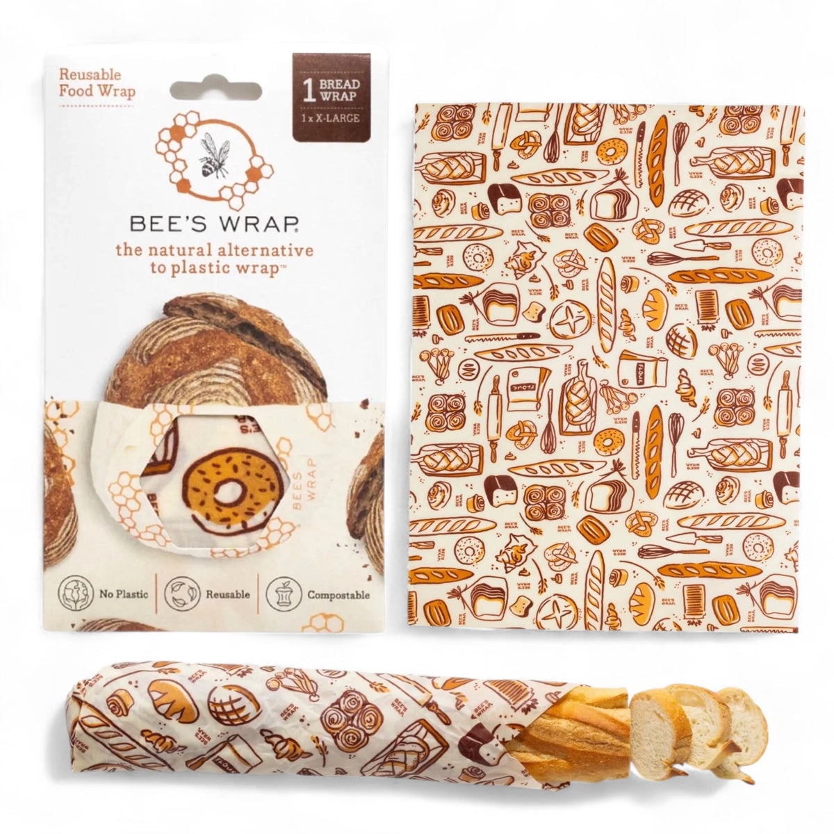 Bee’s Wrap Bakery Lane Bread Wrap – Rust & Cinder