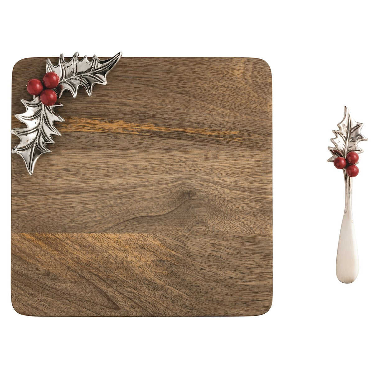 Holly Mango Wood Board & Spreader Set – Rust & Cinder