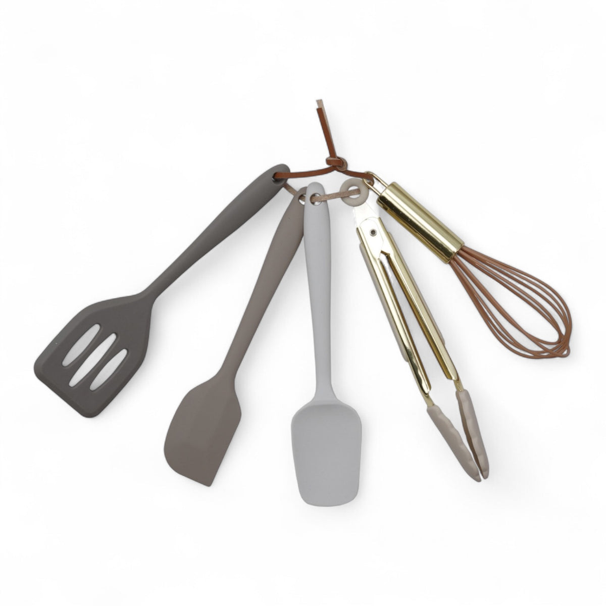 Silicone & Metal Mini Kitchen Tools | Set of 5 – Rust & Cinder