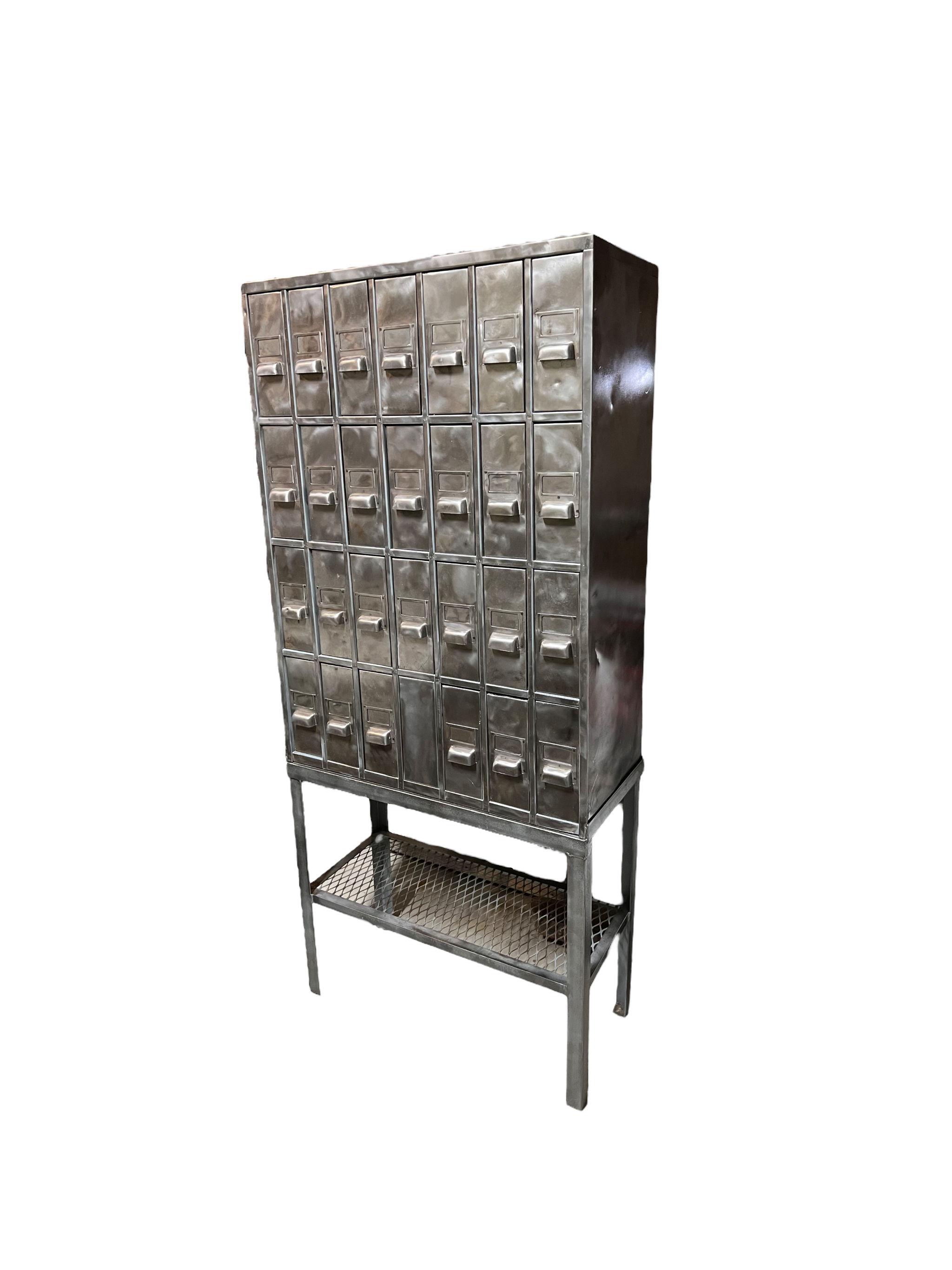 Vintage Industrial Sorting Cabinet – Rust & Cinder