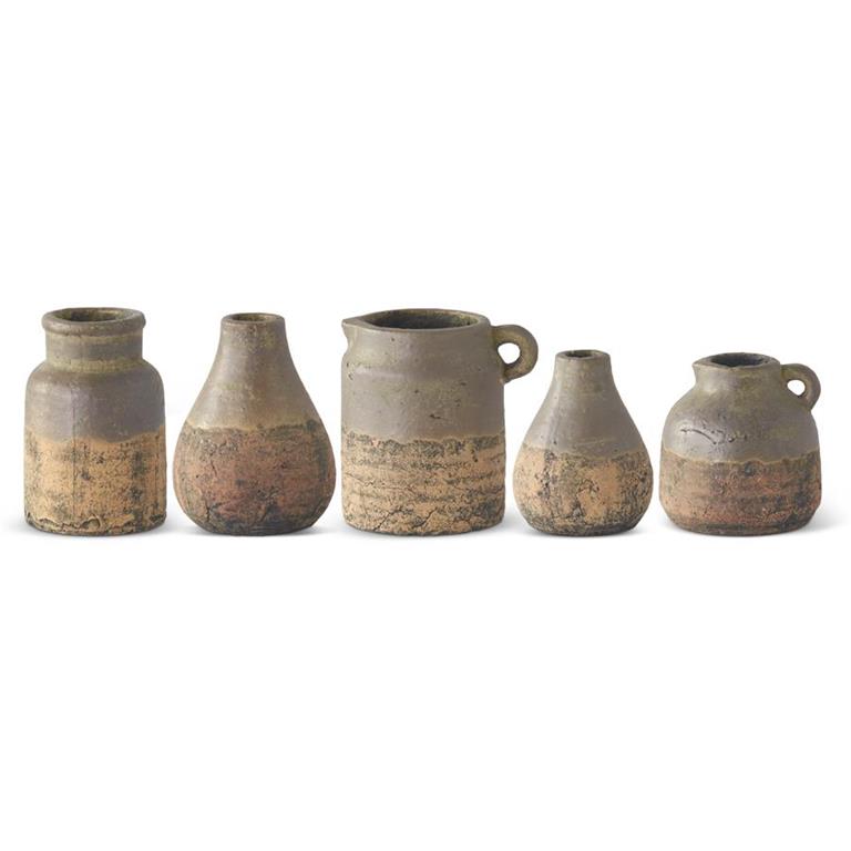 Gray Glazed Ceramic Pots – Rust & Cinder
