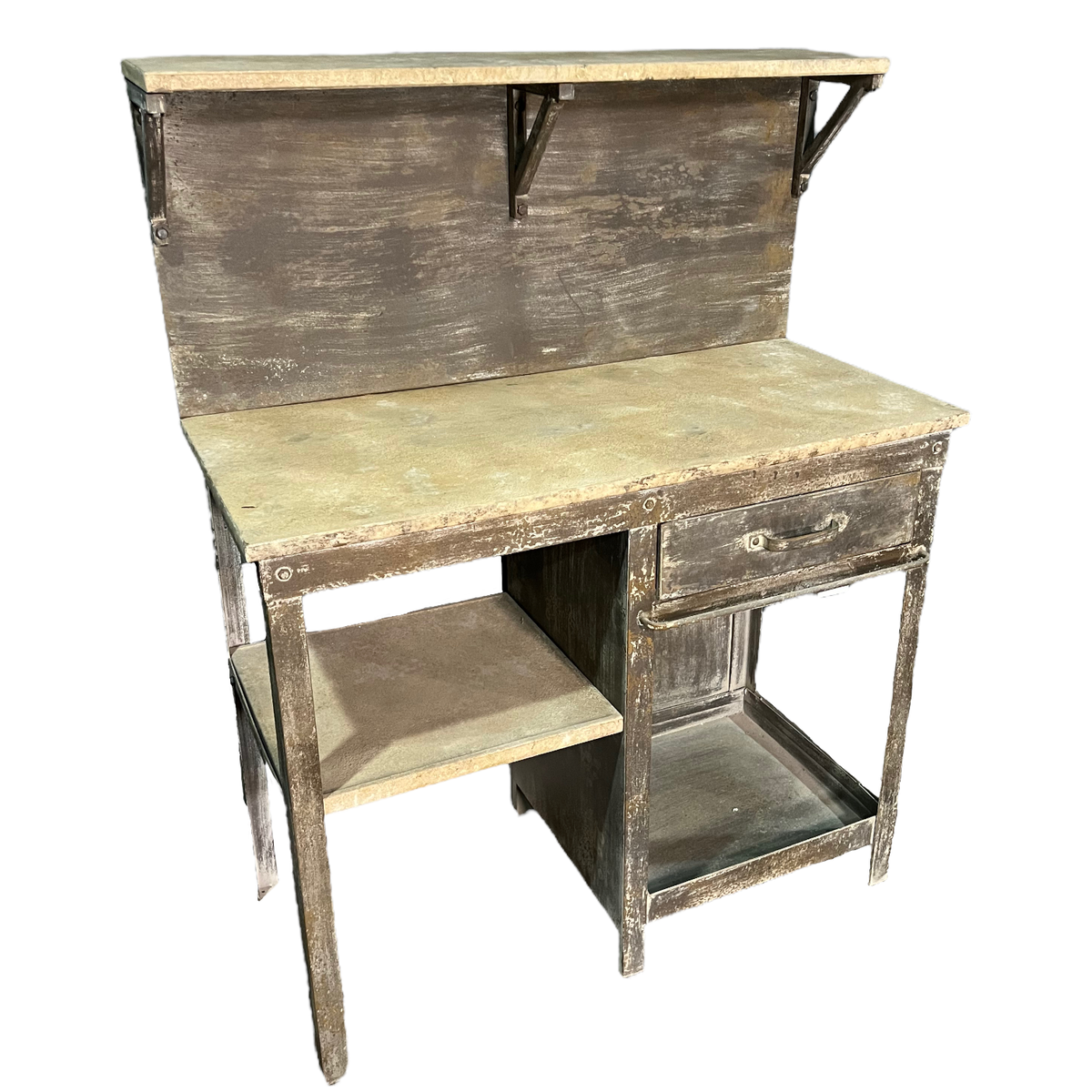Skirted Work Stand – Rust & Cinder