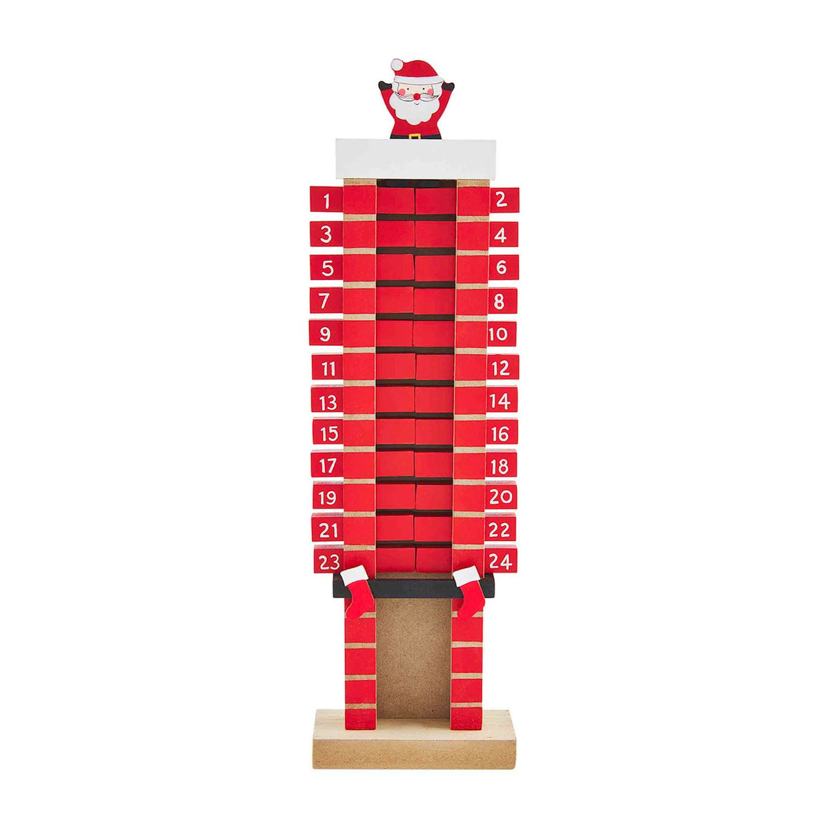 Santa Tabletop Chimney Advent Calendar – Rust & Cinder